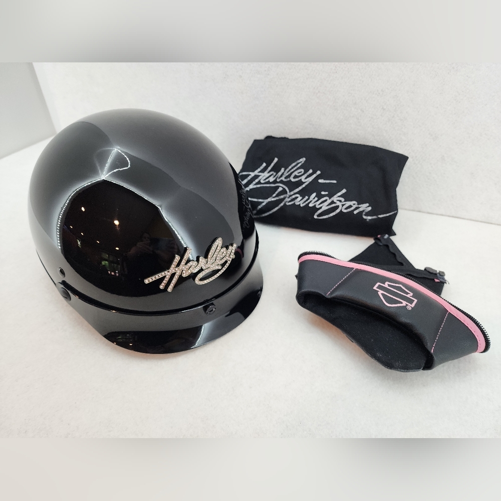 Harley Davidson Women's Pink Label Bling Hybrid 1/2 H… - Gem
